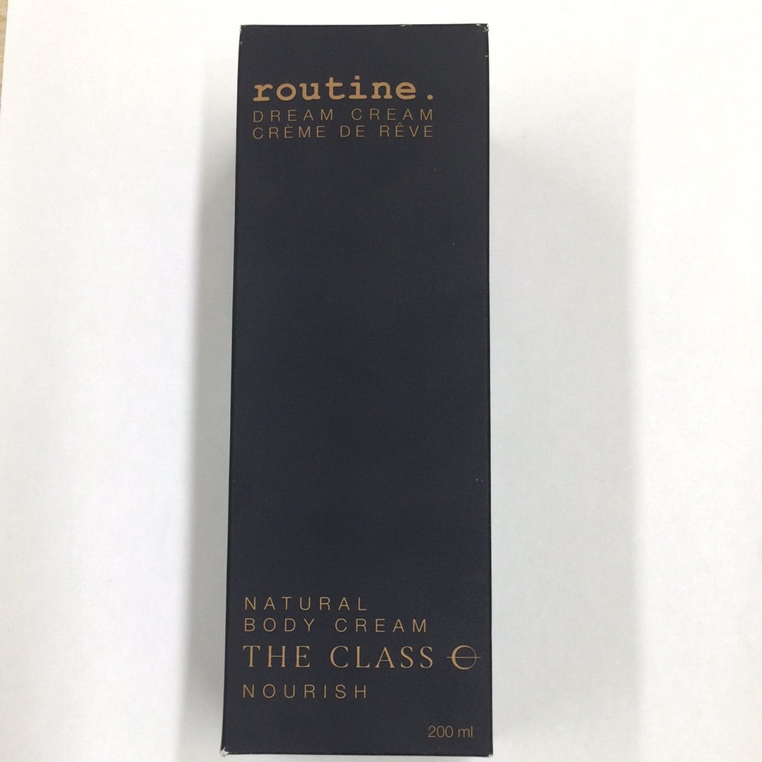 Routine Dream Cream Natural Body Cream The Class – Terrens Wellness Centre